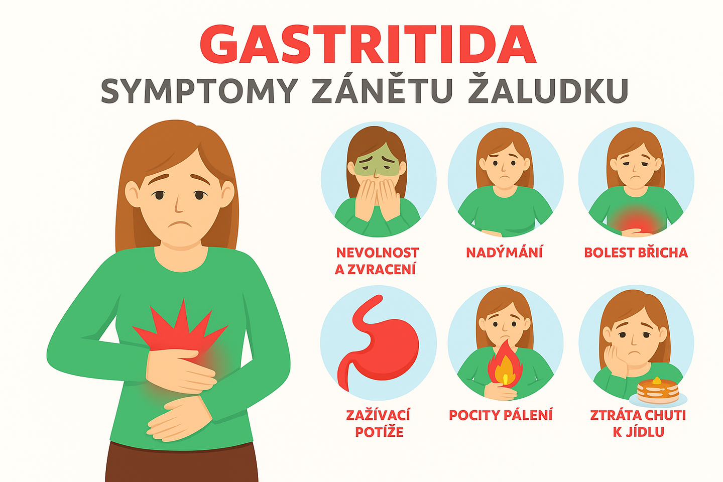 Gastritida neboli zánět žaludku: příčiny, příznaky, léčba | Gaspan